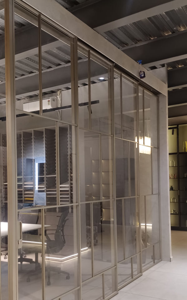 Premium Sliding Glass Partition and Interior Glass Partition System